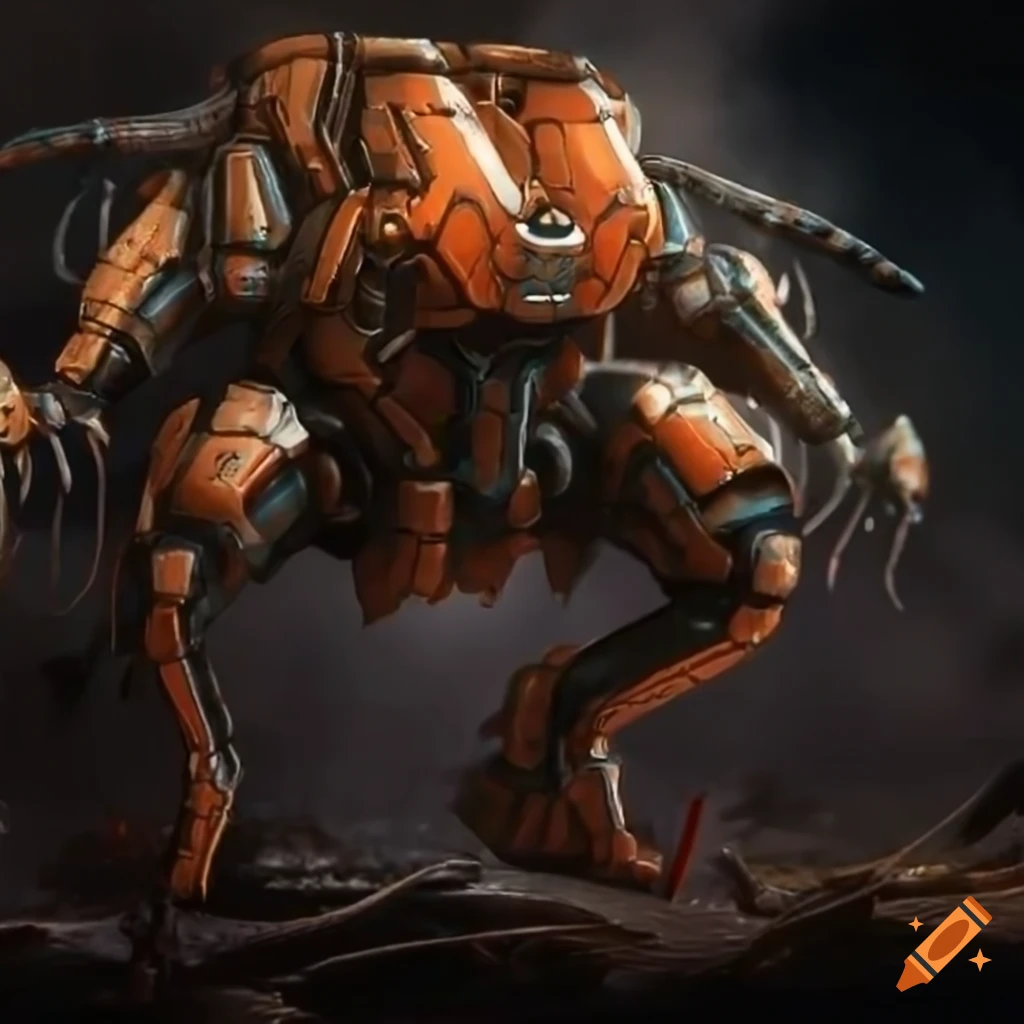 High definition detailed mech artwork on Craiyon