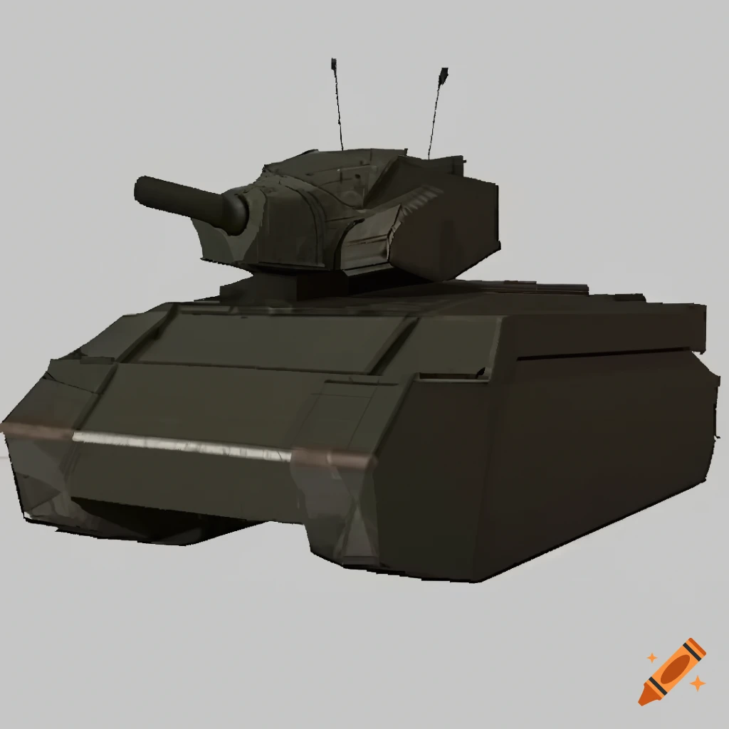 Polygonal 3d tank on Craiyon