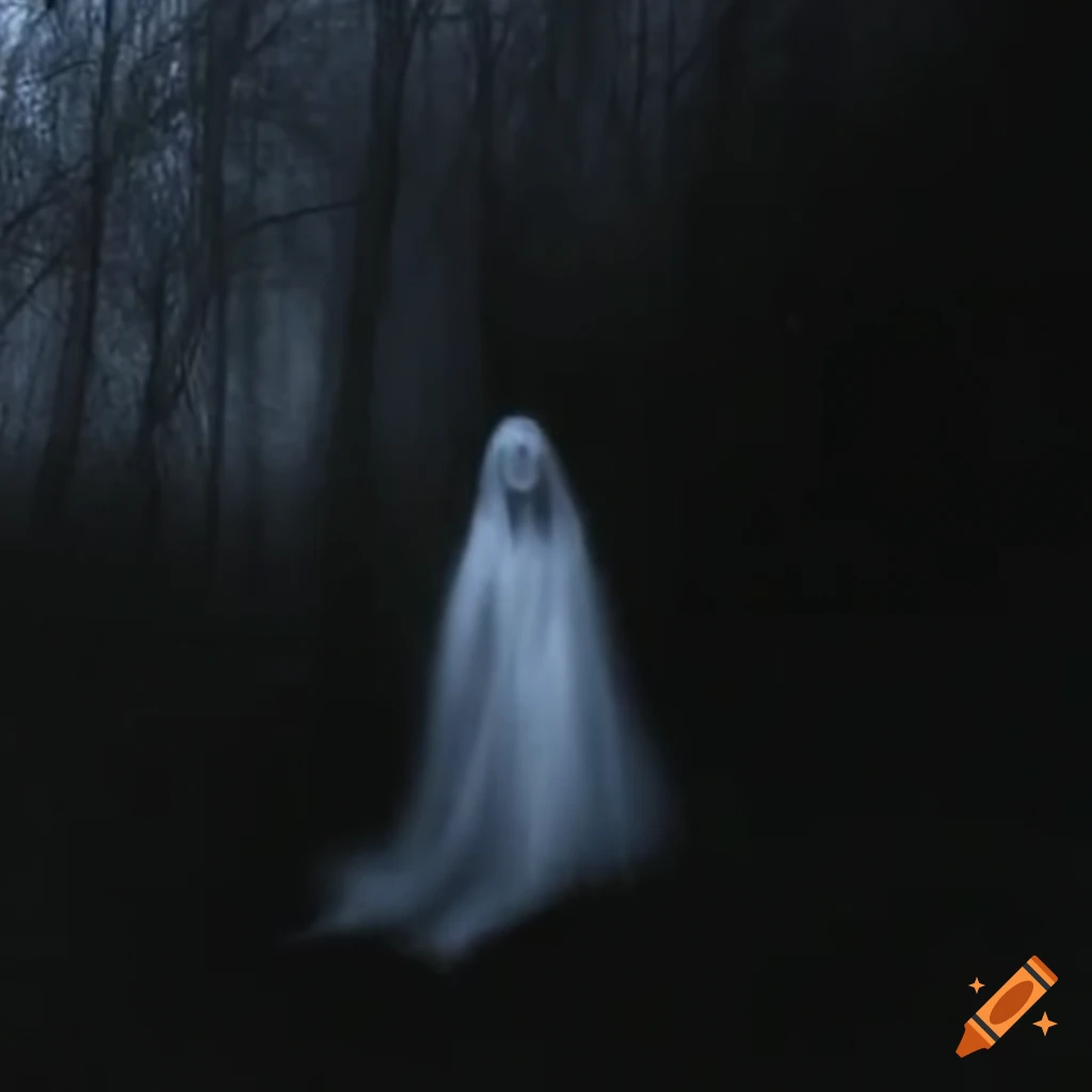 Ethereal and spooky ghostly apparition on Craiyon
