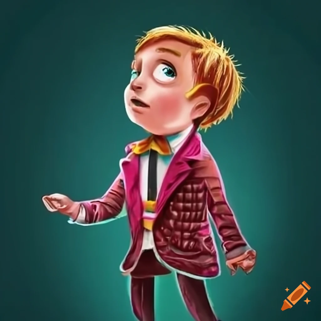 Charlie from charlie and the chocolate factory on Craiyon