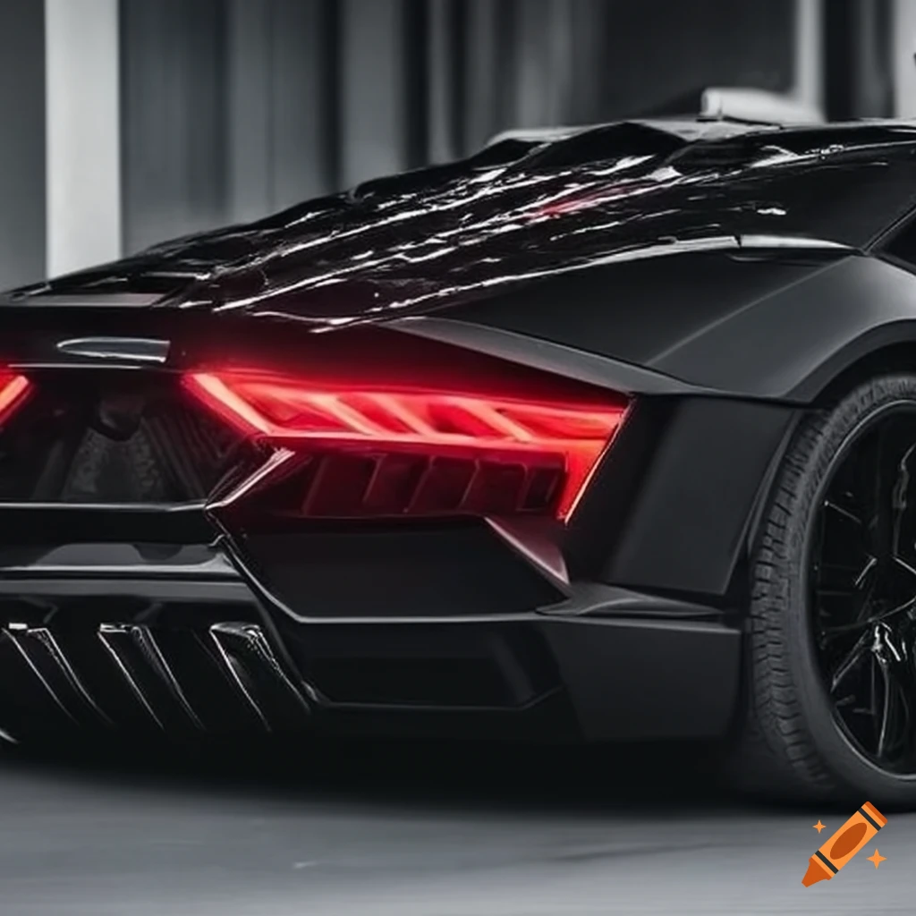 Sleek and powerful dark venom lamborghini on Craiyon