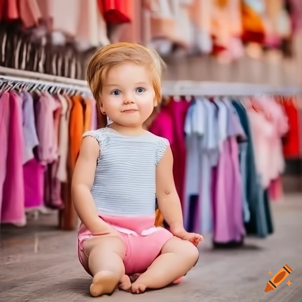 Colorful toddler clothing store in high definition 4k on Craiyon