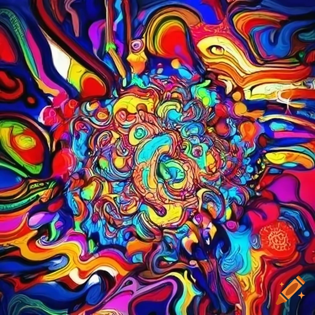 Intricate abstract doodle explosion on Craiyon