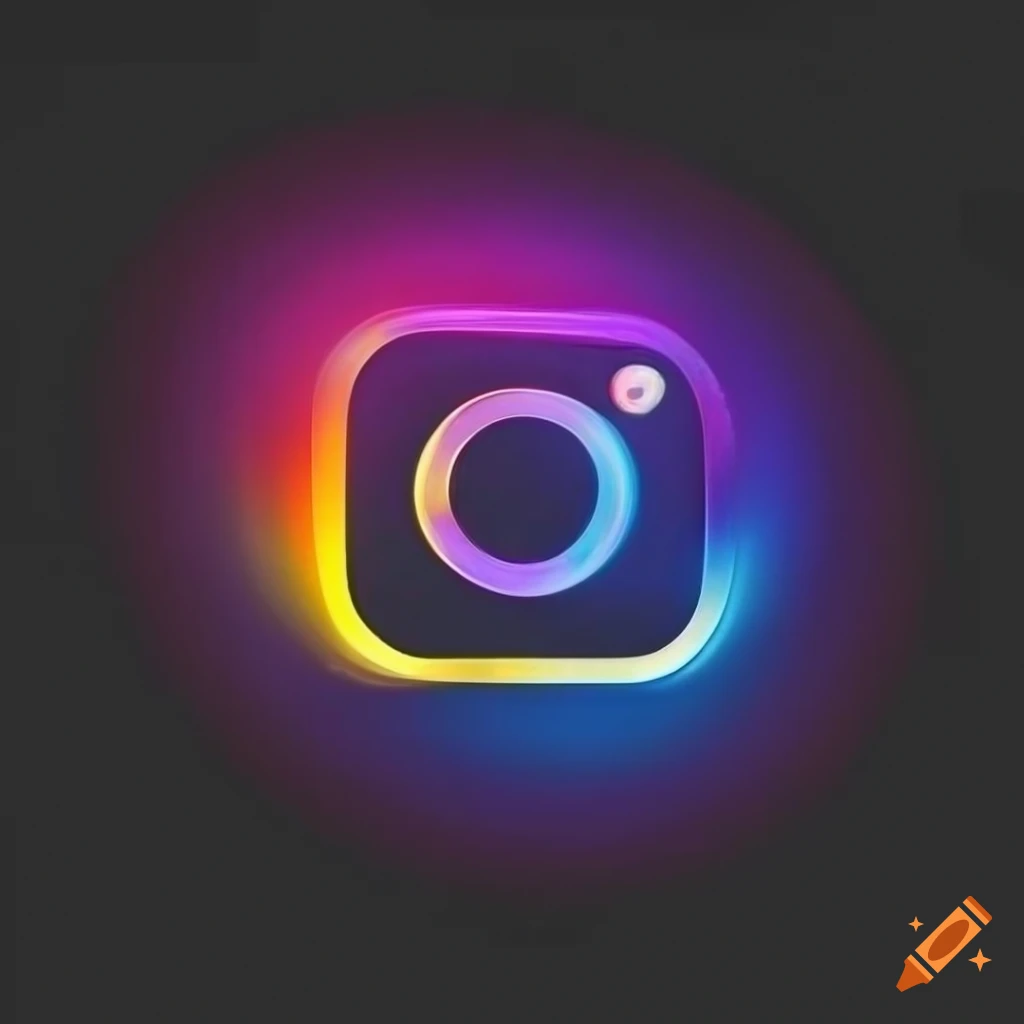Instagram logo in rgb colors on Craiyon