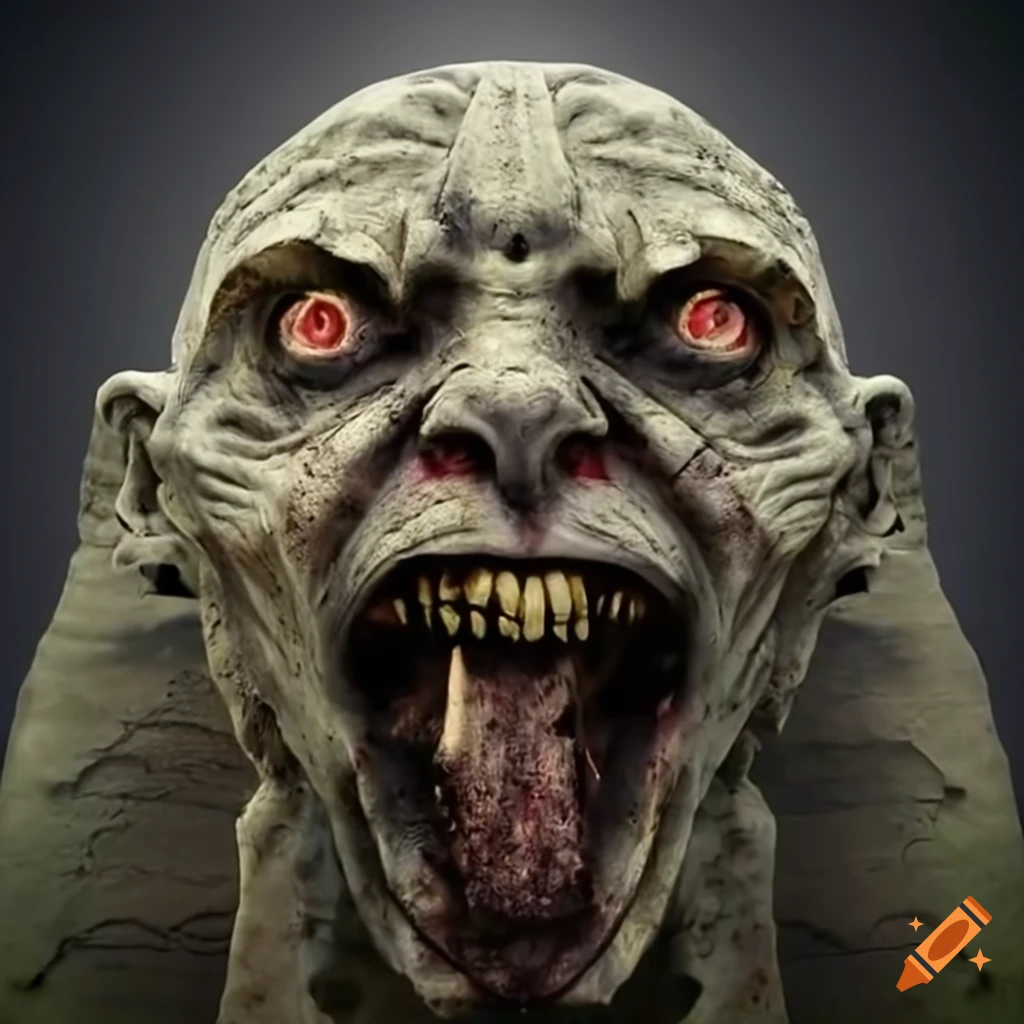Creepy sphinx with lifelike features in high resolution on Craiyon