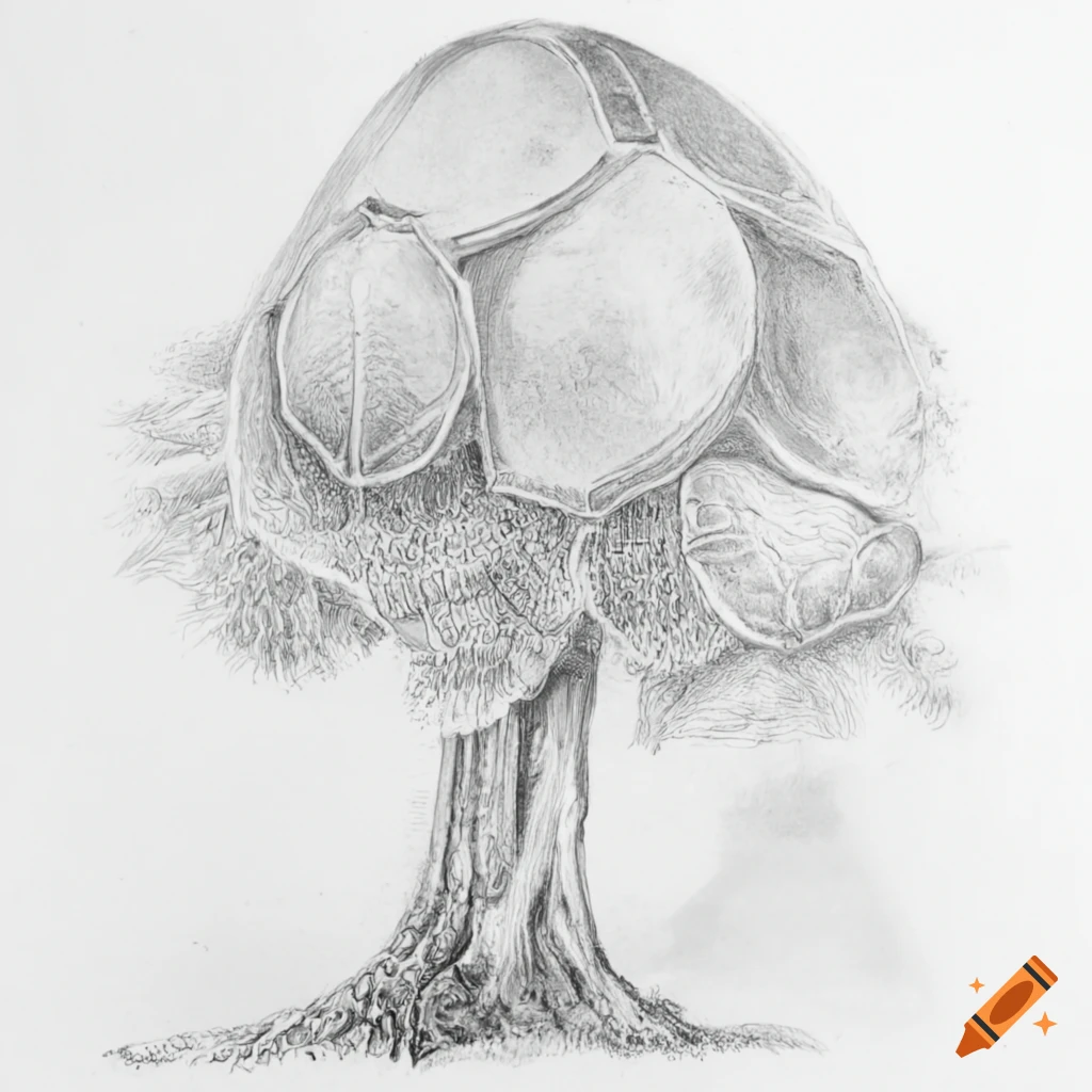 Turtle growing a tree from its shell on Craiyon