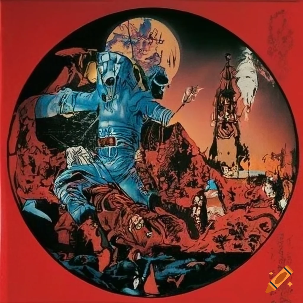 Space pilot 3000 artwork in a romanticism style by stanley mouse on Craiyon