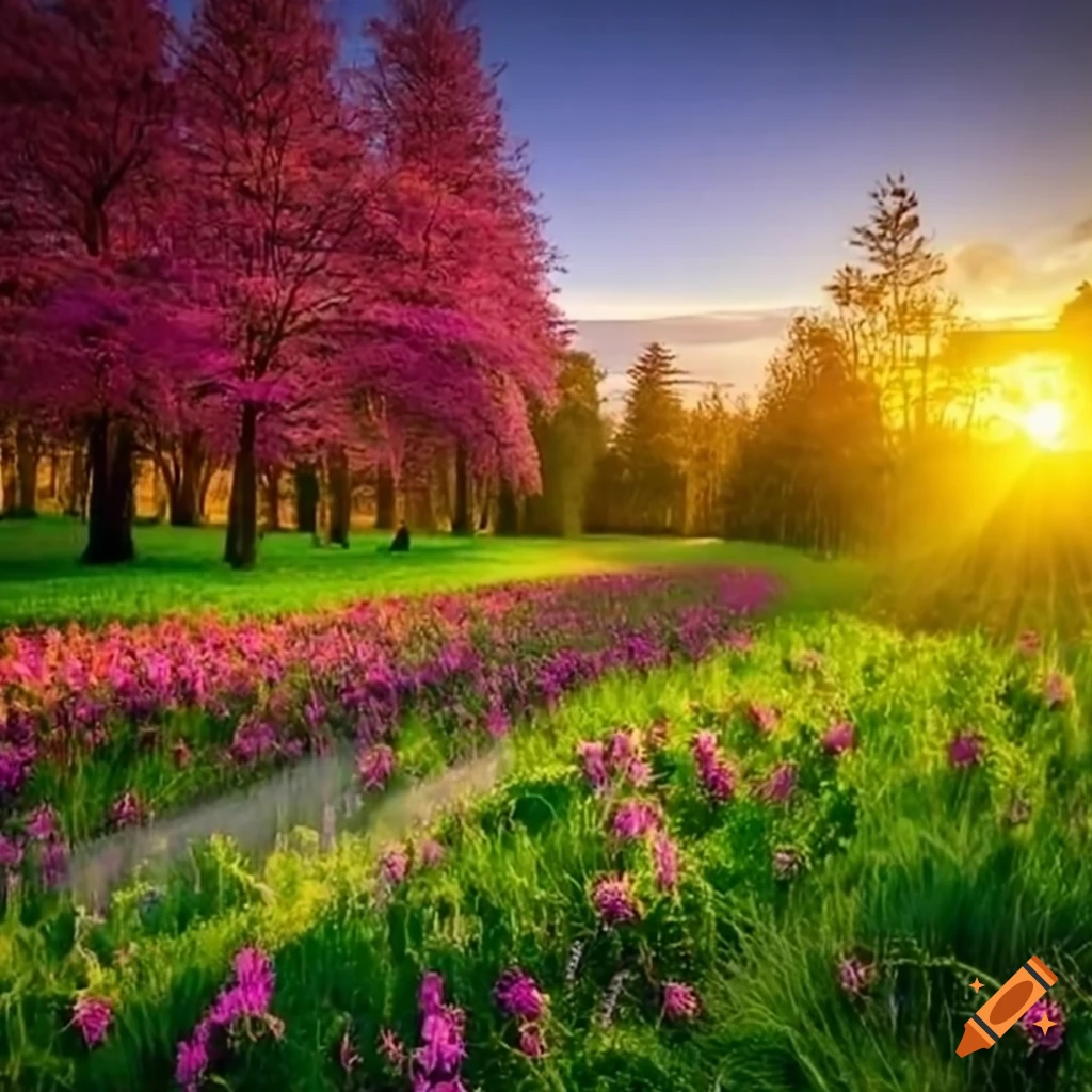 Beauty and majesty of spring in nature on Craiyon