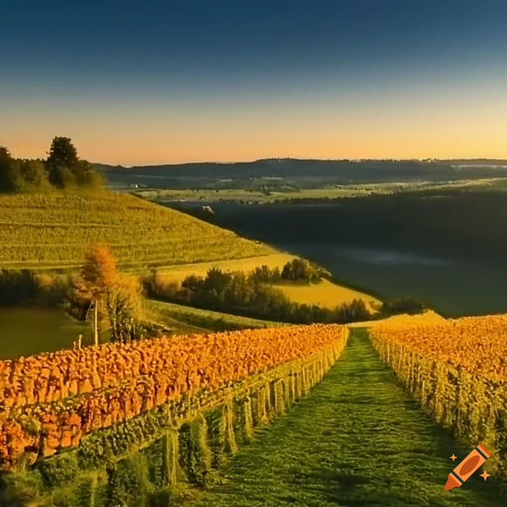 Scenic view of alsace-lorraine, france on Craiyon