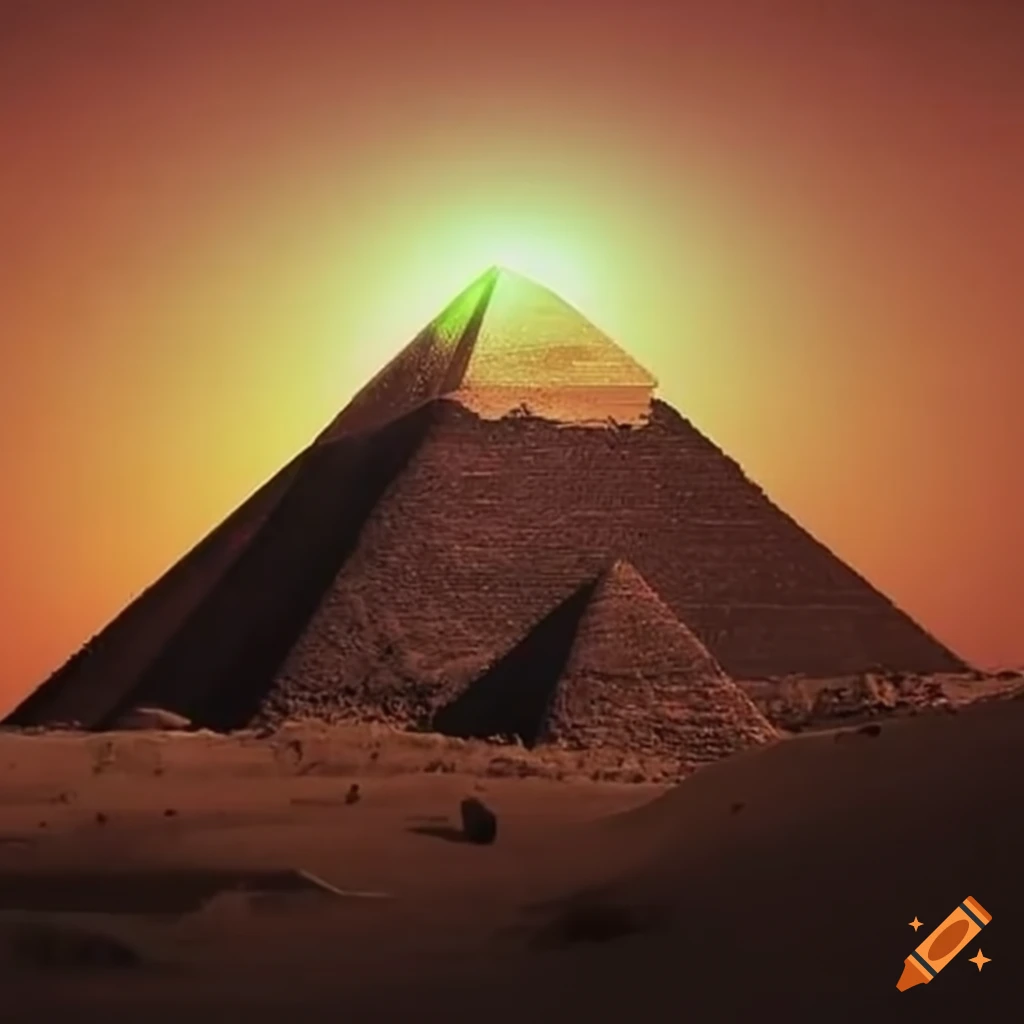 Gaza pyramids aligned with the Cardinal Points on Craiyon