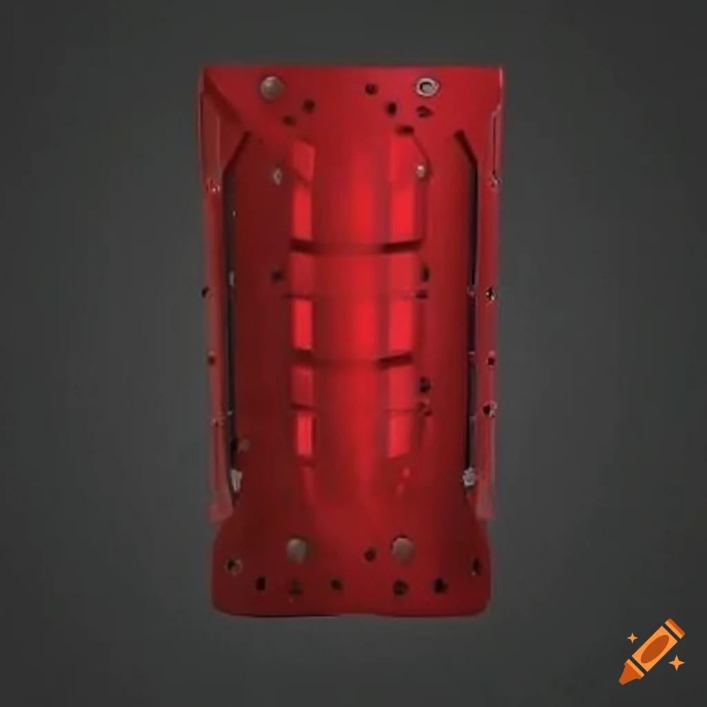 Red hard light armor plate on Craiyon