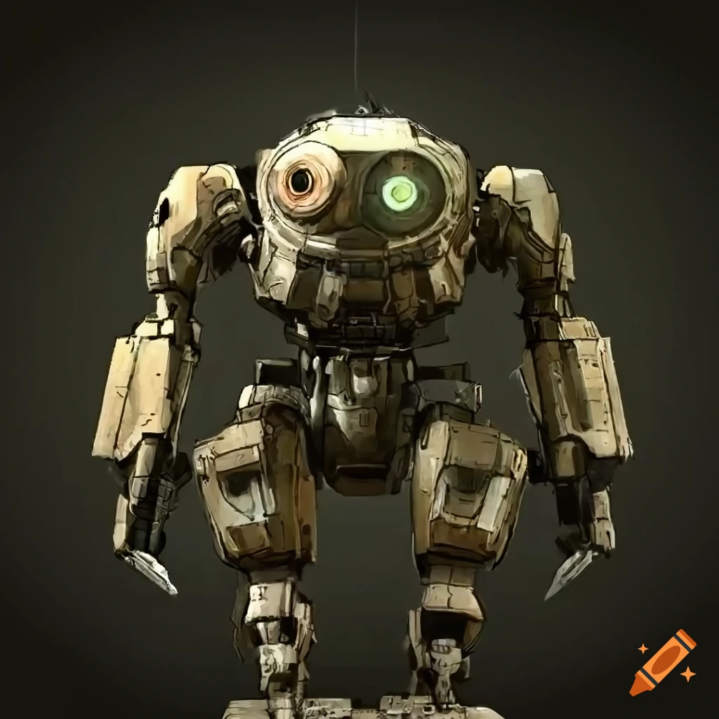 Cel-shaded Metal Gear Mech with masterful layering and stunning back ...