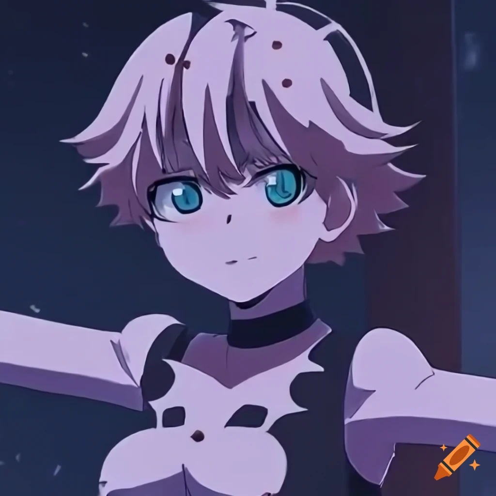 Anime character with a missing limb and a cute aesthetic on Craiyon