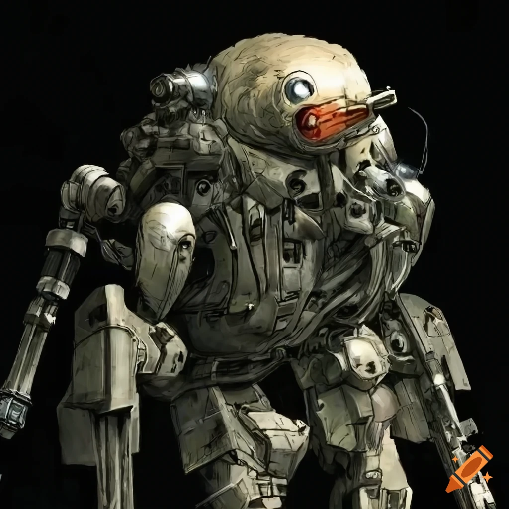 Cel-shaded Metal Gear Mech with stunning high definition and intricate ...