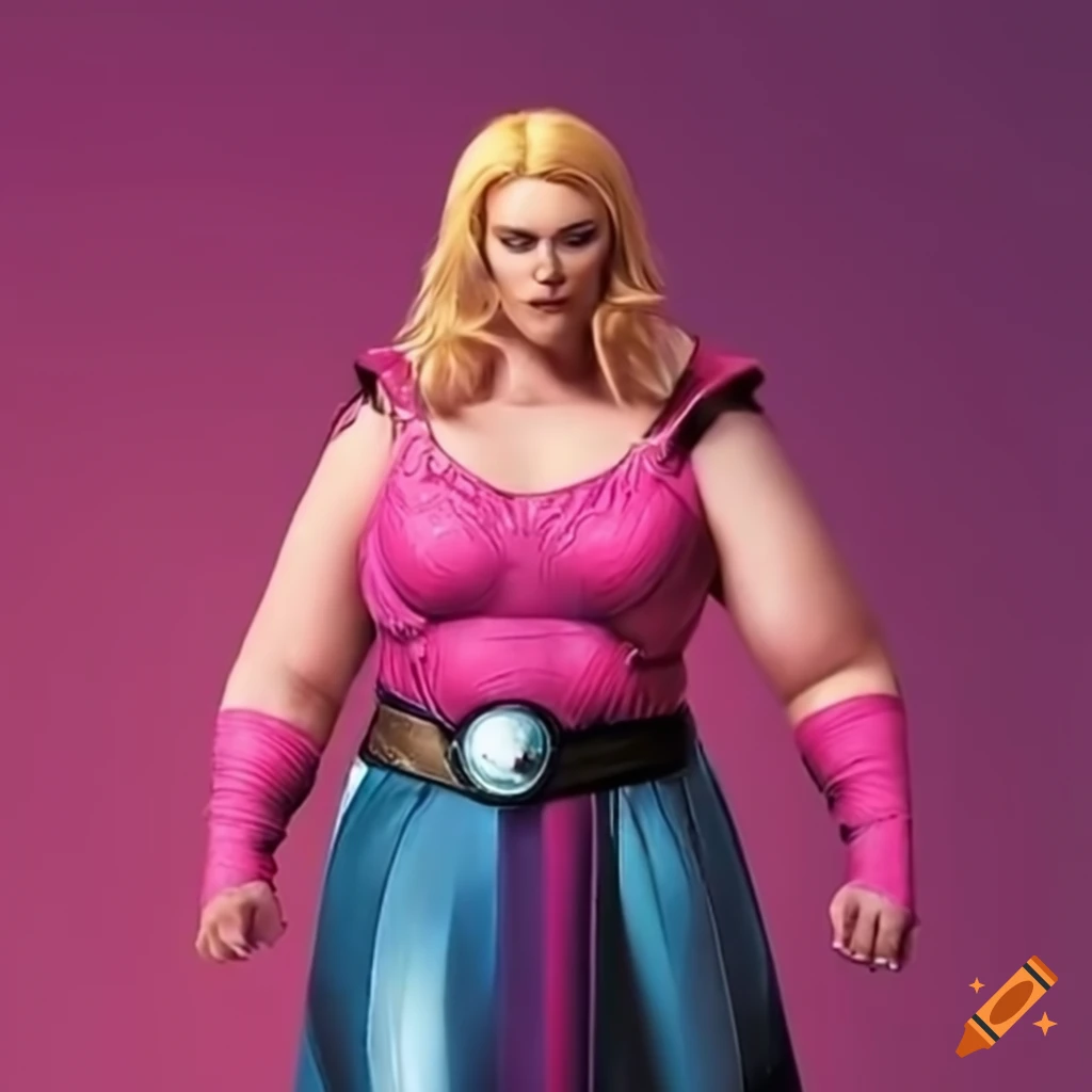 Plus sized trans masculine person dressed as thor on Craiyon