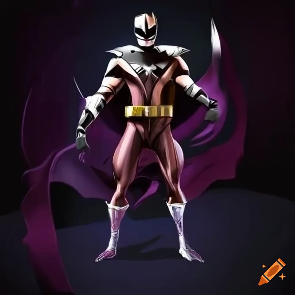 Batman and power ranger fusion artwork on Craiyon