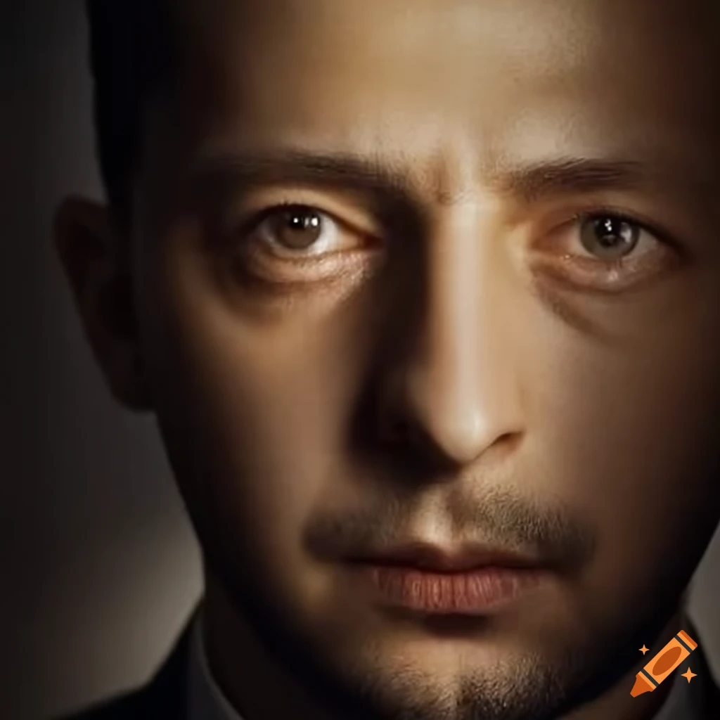 Volodymyr zelensky depicted as a ukrainian religious icon on Craiyon