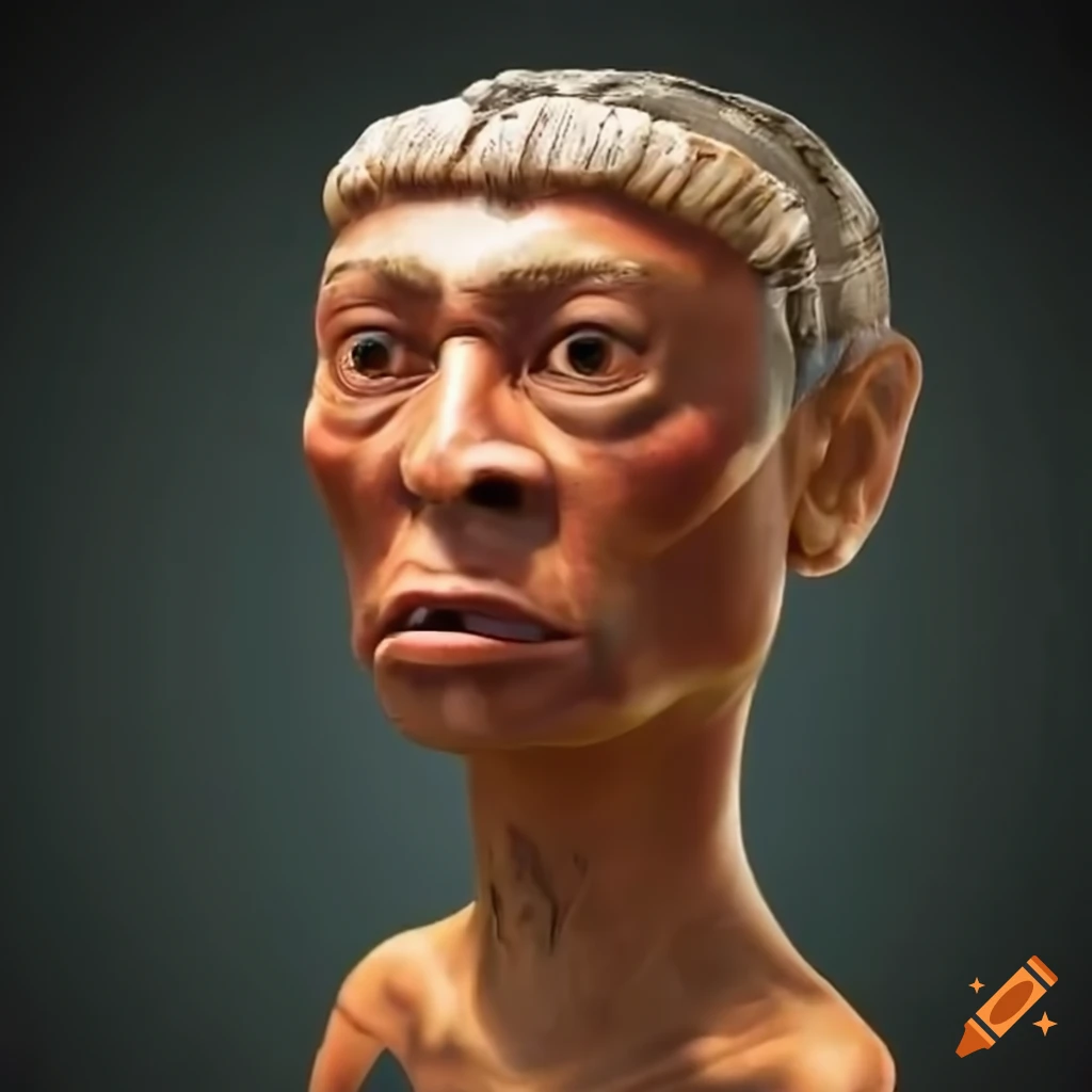 Maya person performing traditional mewing on Craiyon