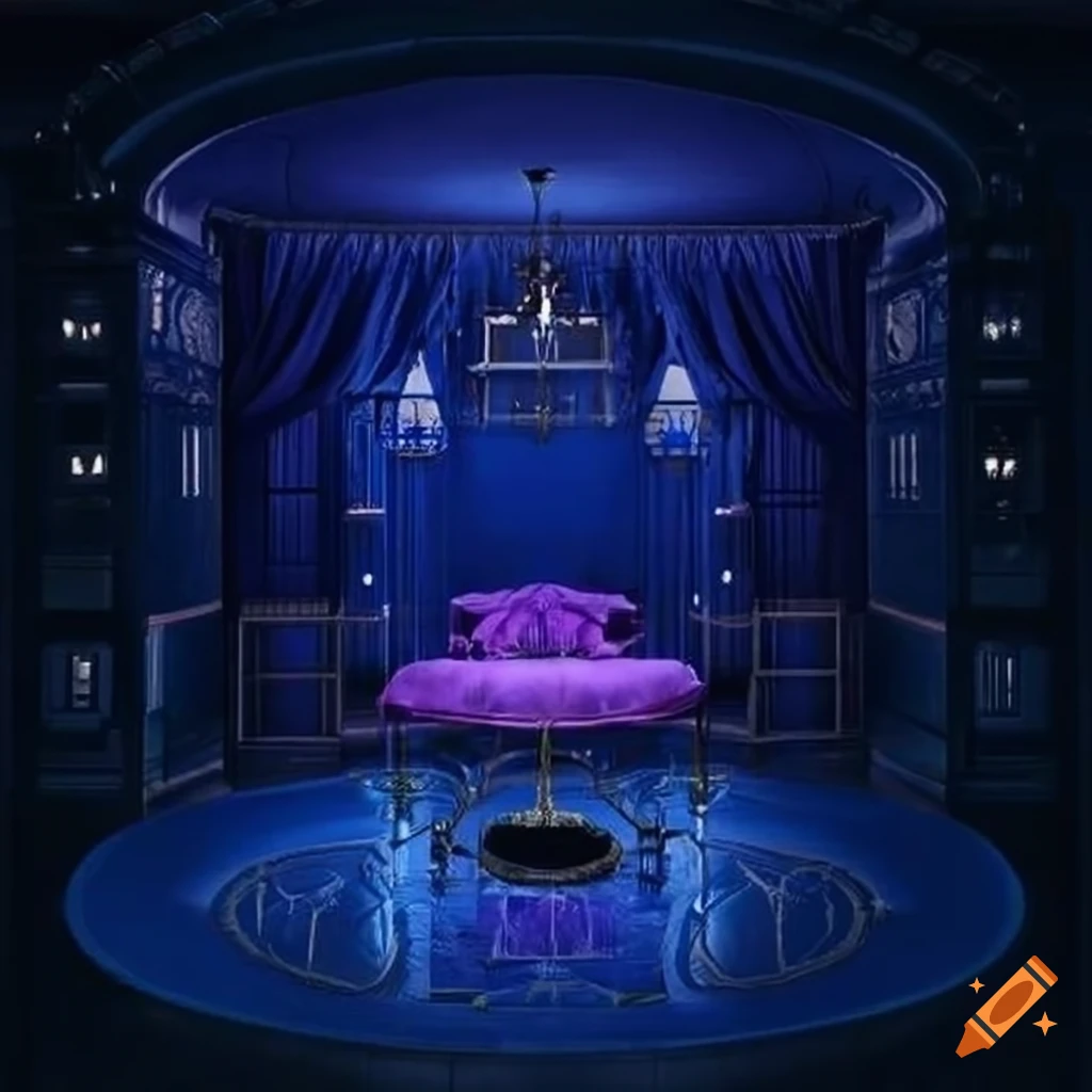 Velvet room with bird cages from persona series on Craiyon