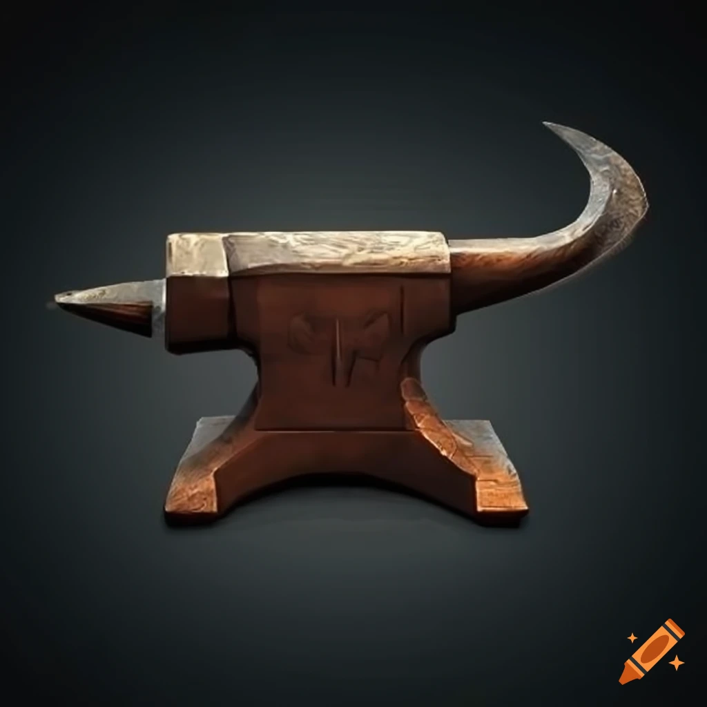 Anvil medieval crafting icon for a video game on Craiyon