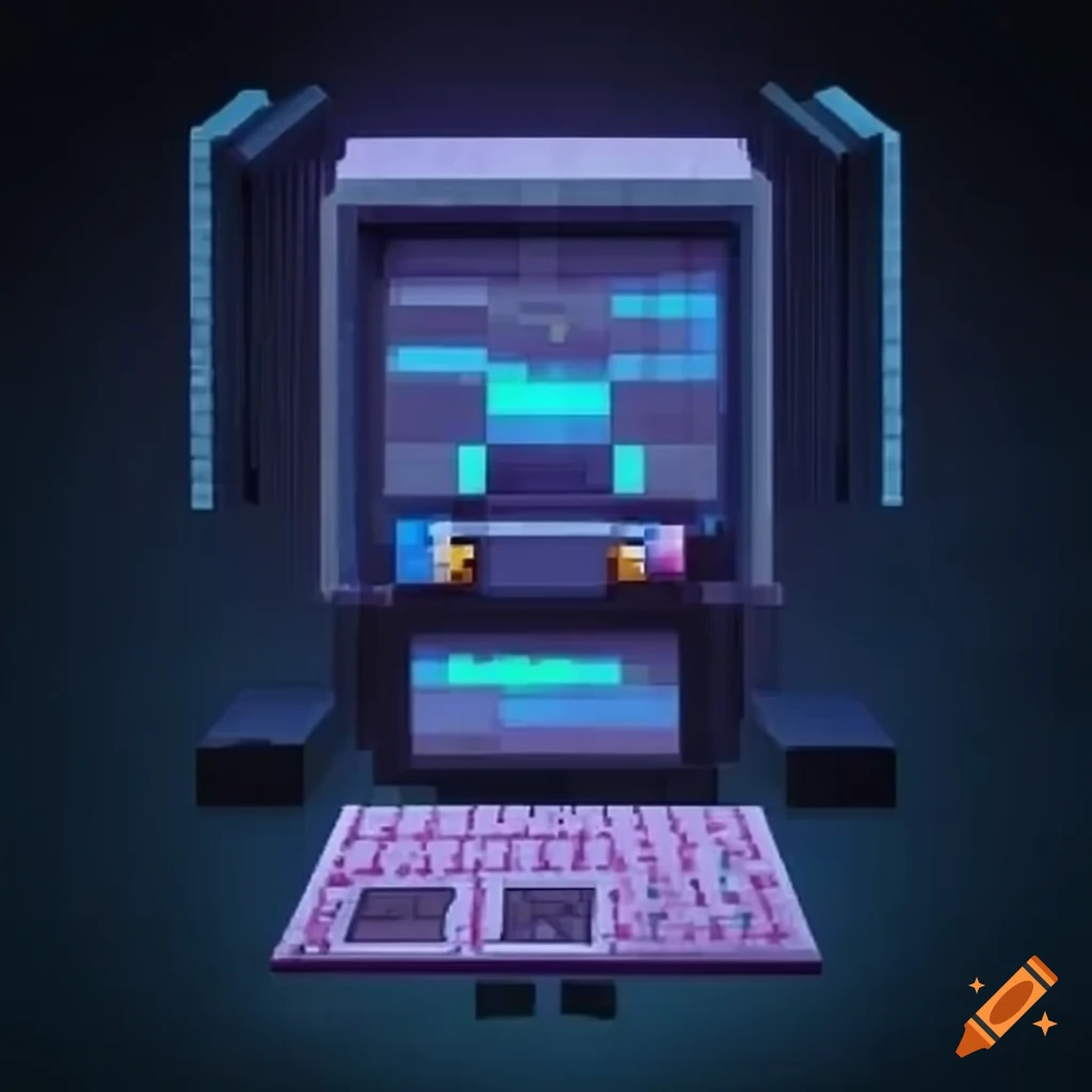 Minecraft technology theme on Craiyon