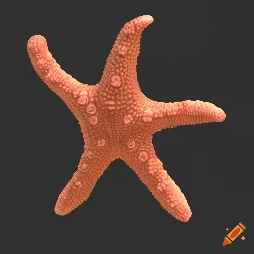 Polygonal 3d starfish, ps1 style, front view on Craiyon