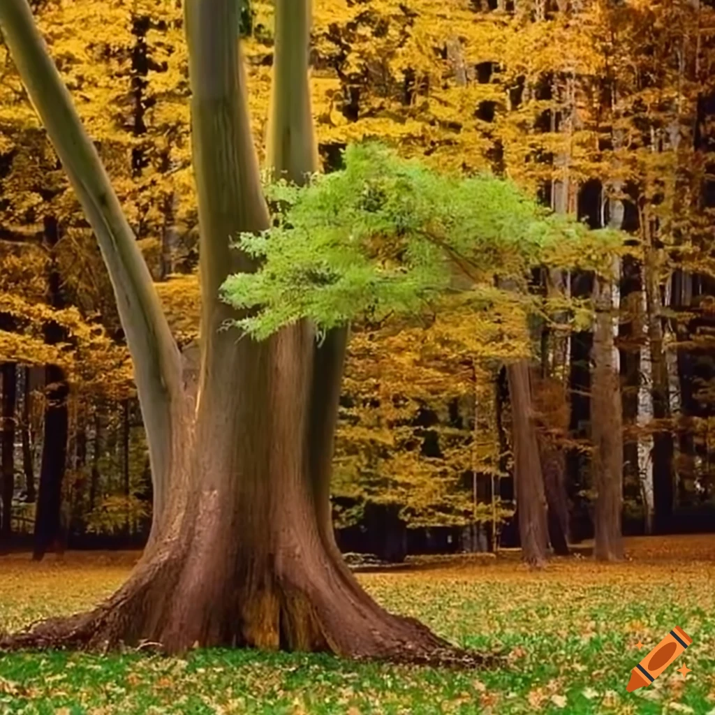 Collection of trees in a natural setting on Craiyon