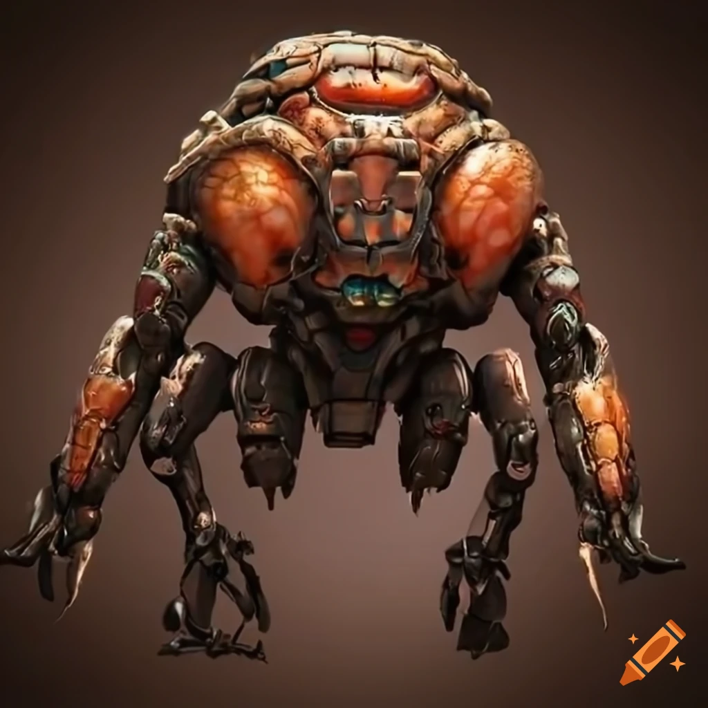 High definition detailed mech artwork on Craiyon