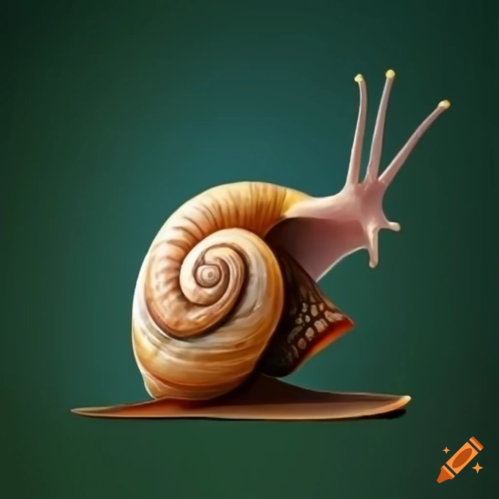 Snail drawing with visible golden ratio on Craiyon