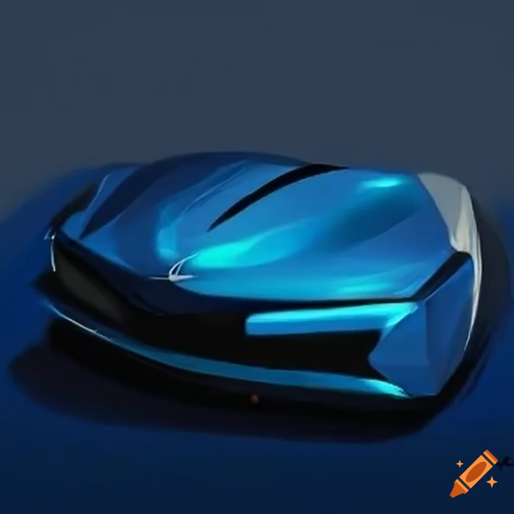 Super aerodynamic car on Craiyon