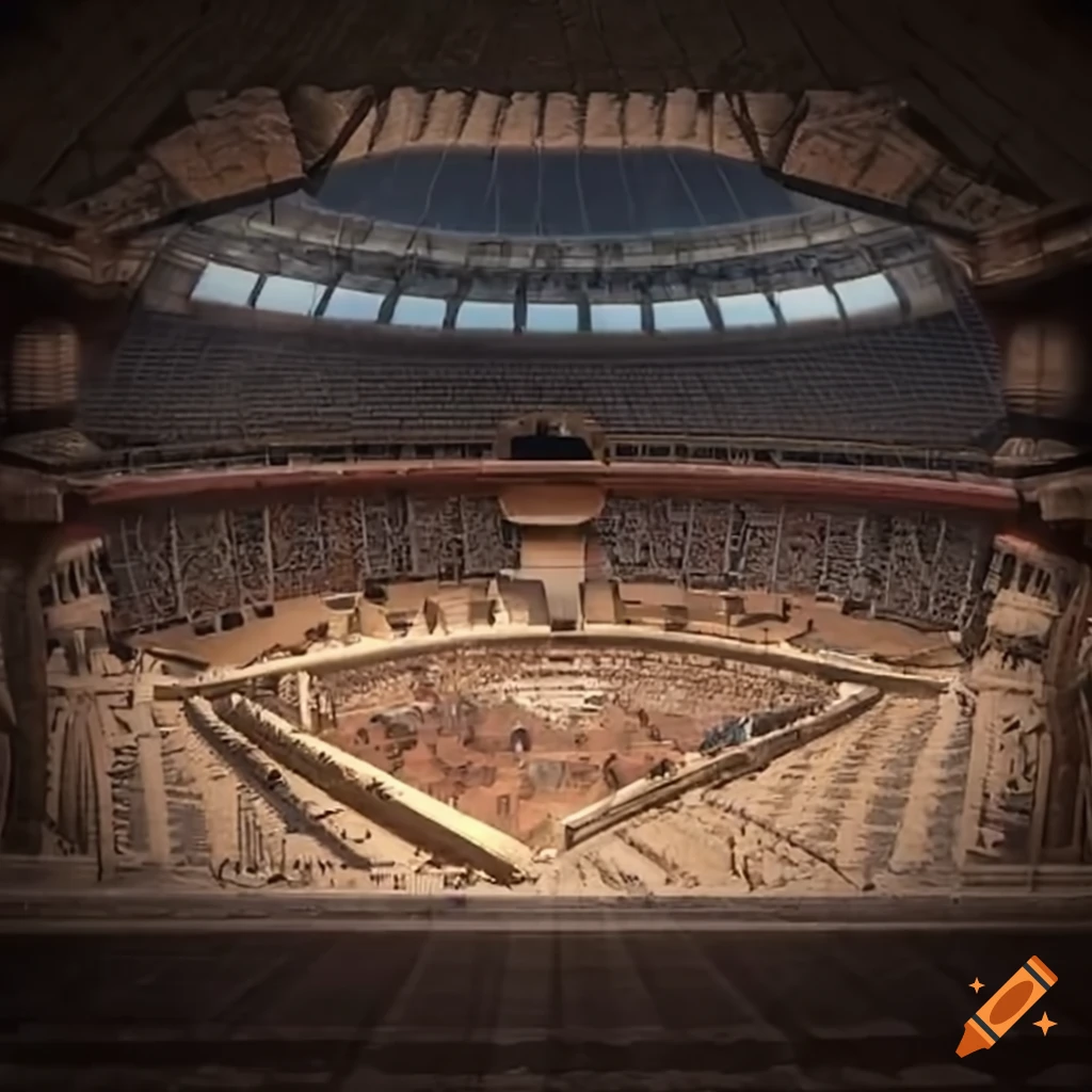 Gladiator stadium on Craiyon