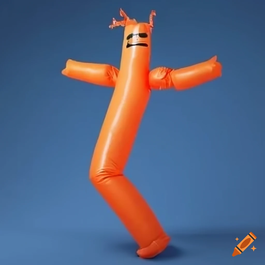 Inflatable tube man decoration on Craiyon