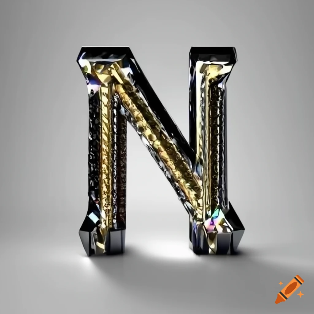 3d render of the letter w in vvs diamond on Craiyon