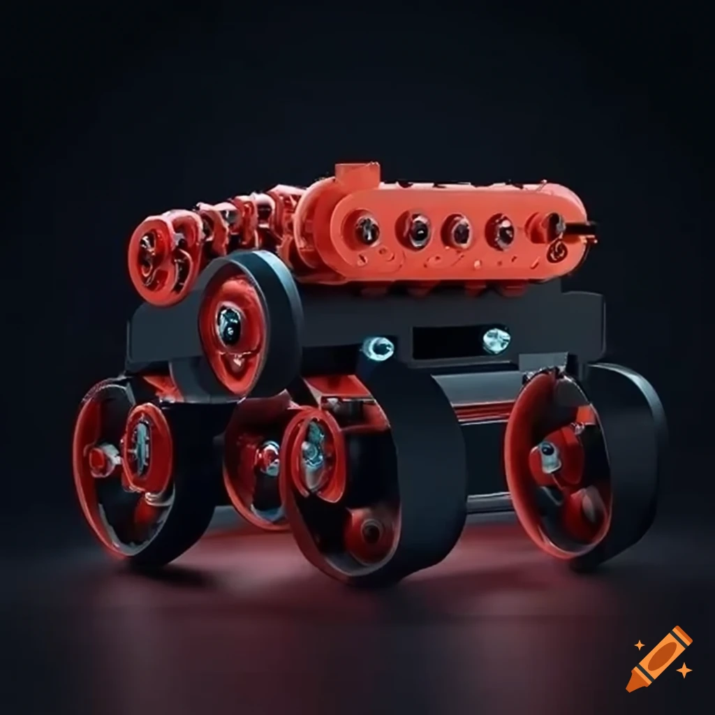 Robotic platform with 4 wheel swerve mechanism for shooting frisbees ...