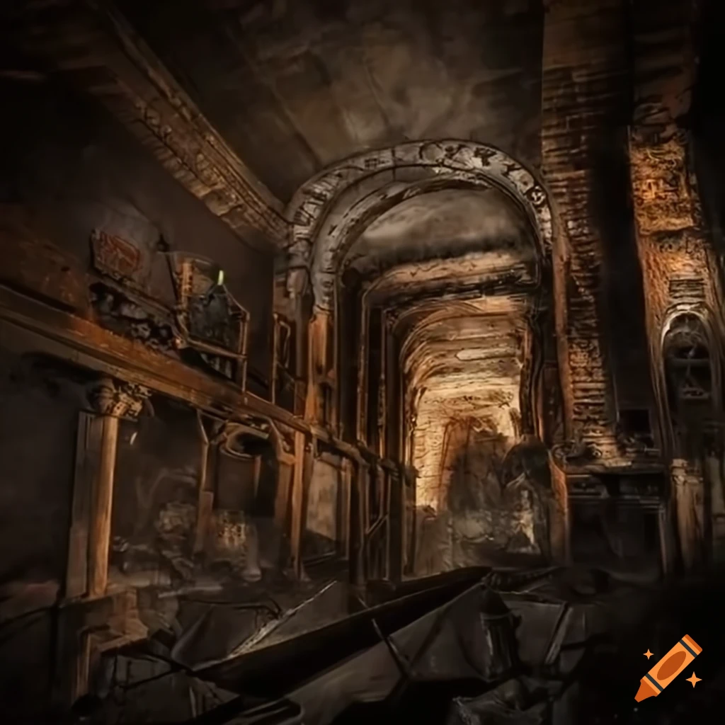 Steampunk coal mine ultra detailed large expanse on Craiyon