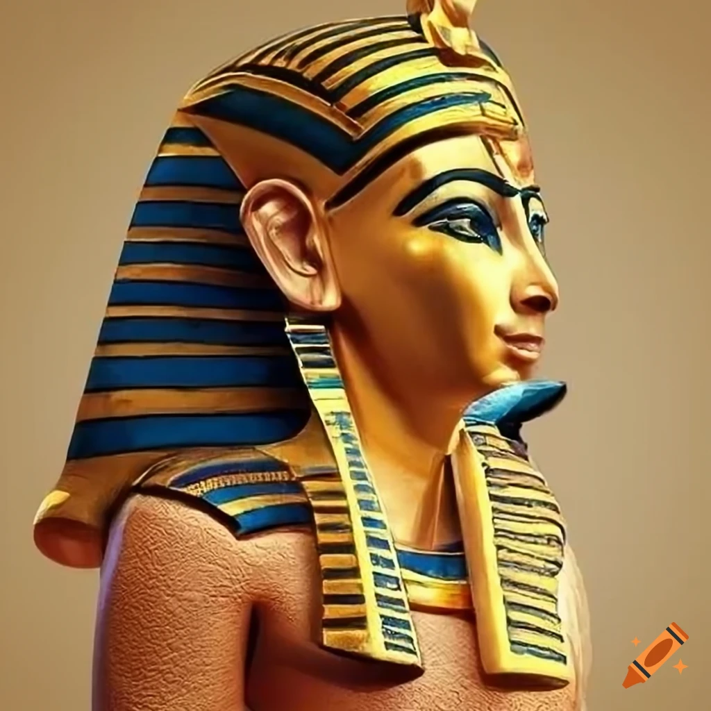 Ancient egyptian prince statue on Craiyon