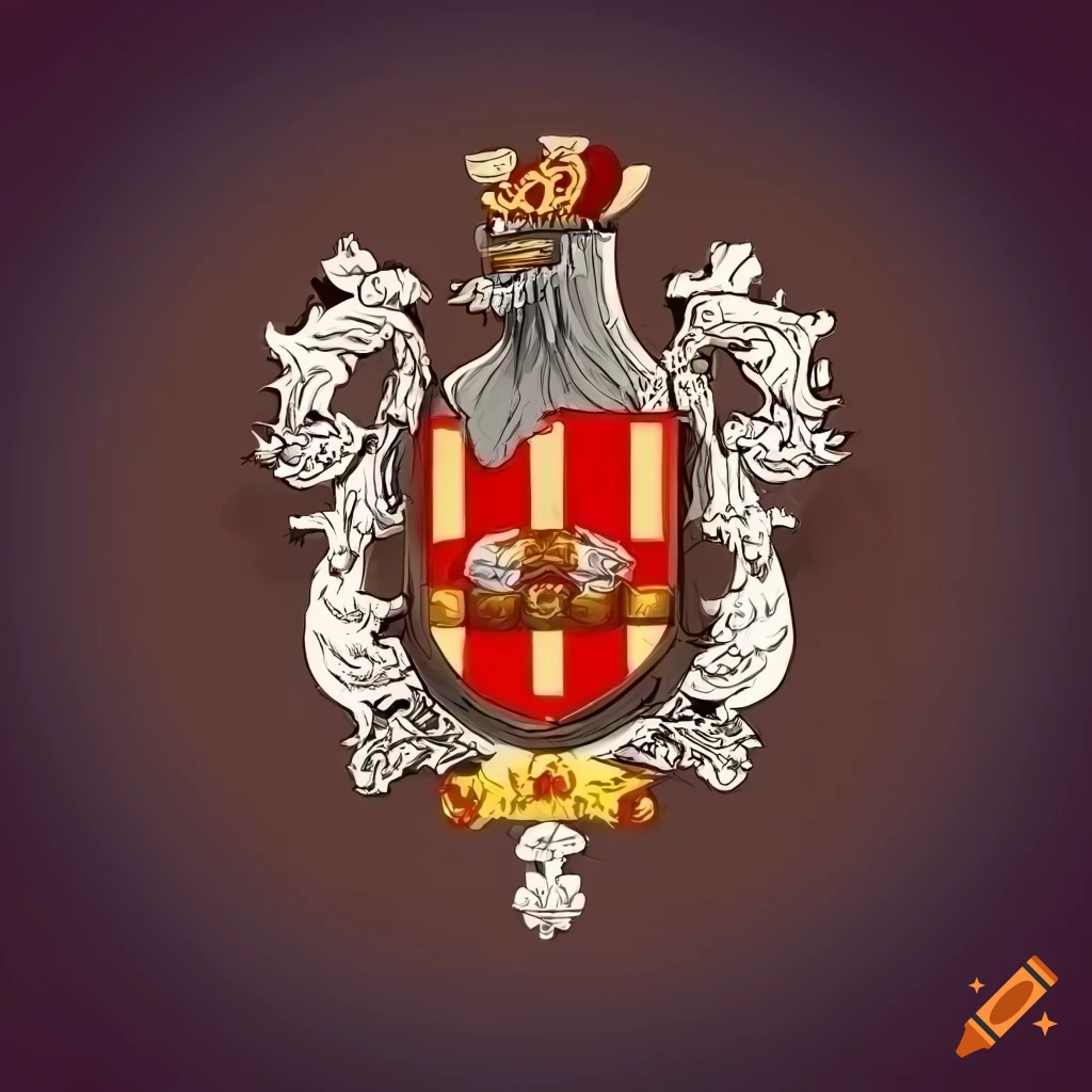 Humorous fictional Scottish "chicken mcnugget clan" family crest with ...