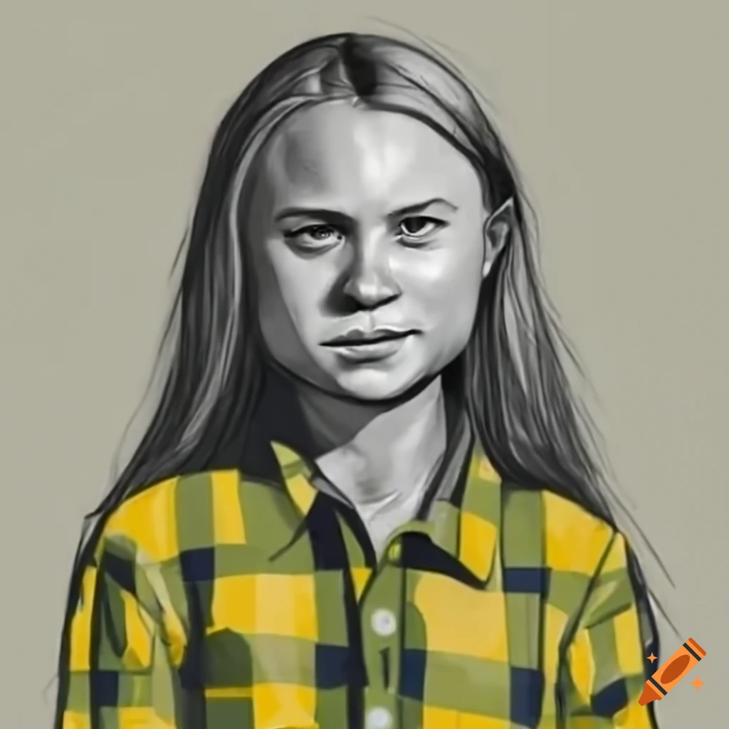 High angle view of two people resembling actor heath ledger and greta ...