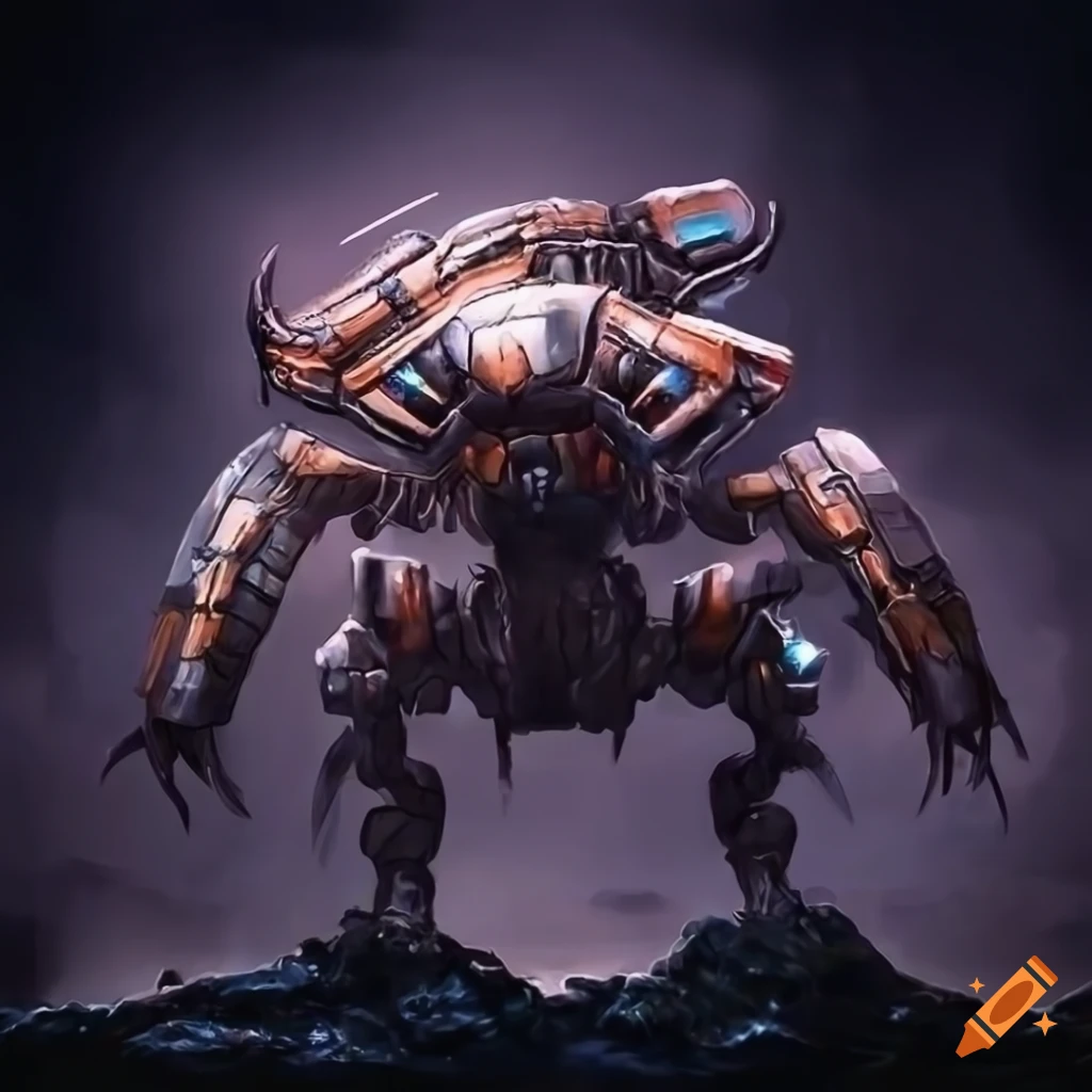 Exceptional high definition details of stunning mech on Craiyon