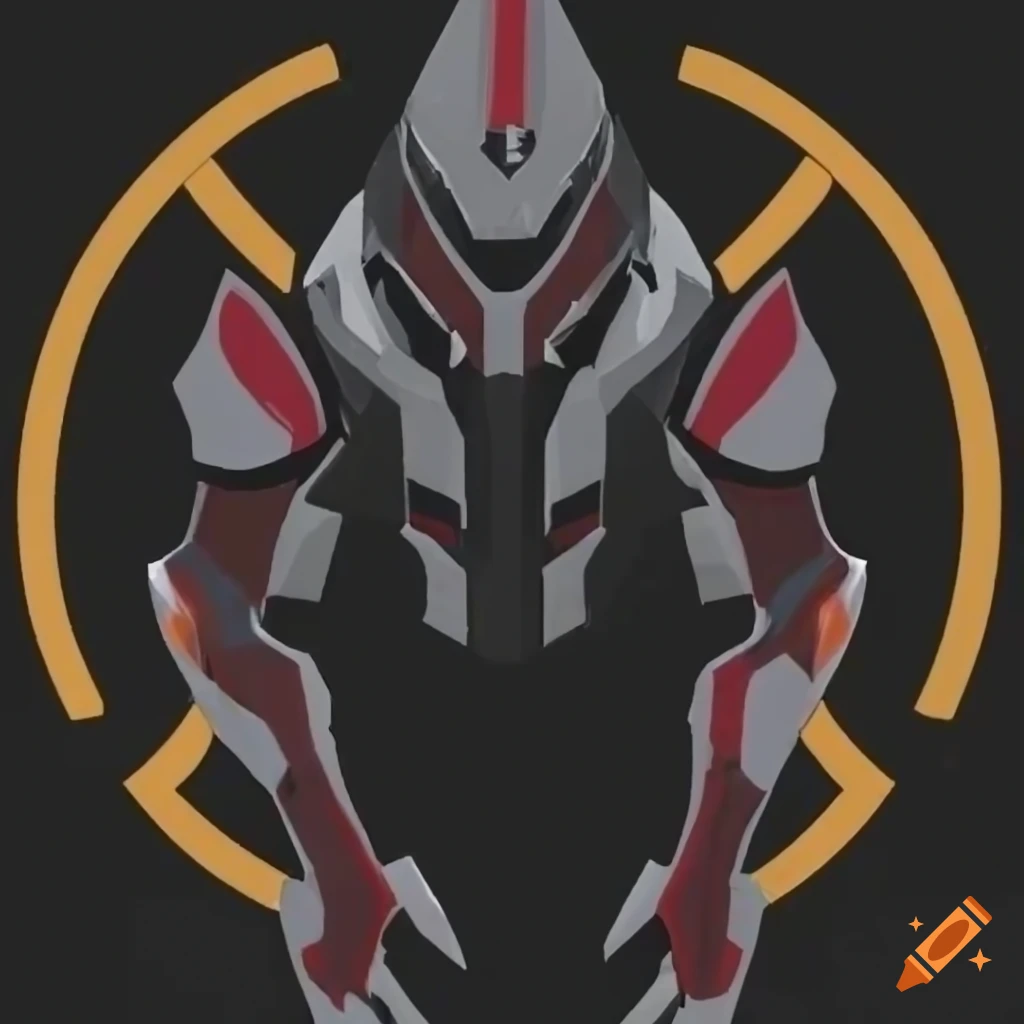 Sleek and angular Sangheili (Elite) helmet with a subtle representation ...