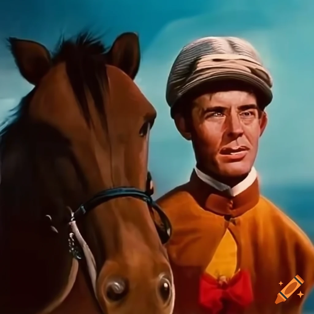 1960's disney movie scene featuring racing horse named "cane the swift ...