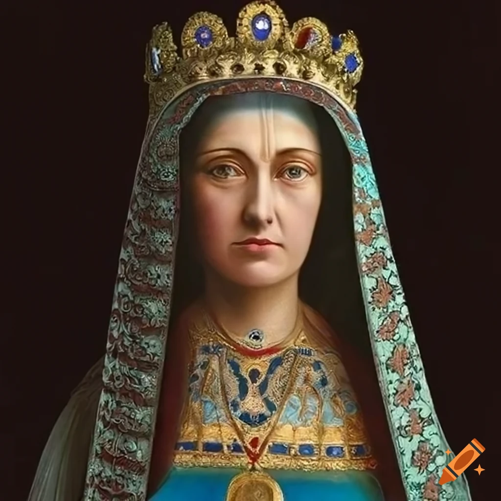 Artwork of Saint Olga of Kiev, Empress of Kievan Rus with extreme hyper-realism on Craiyon