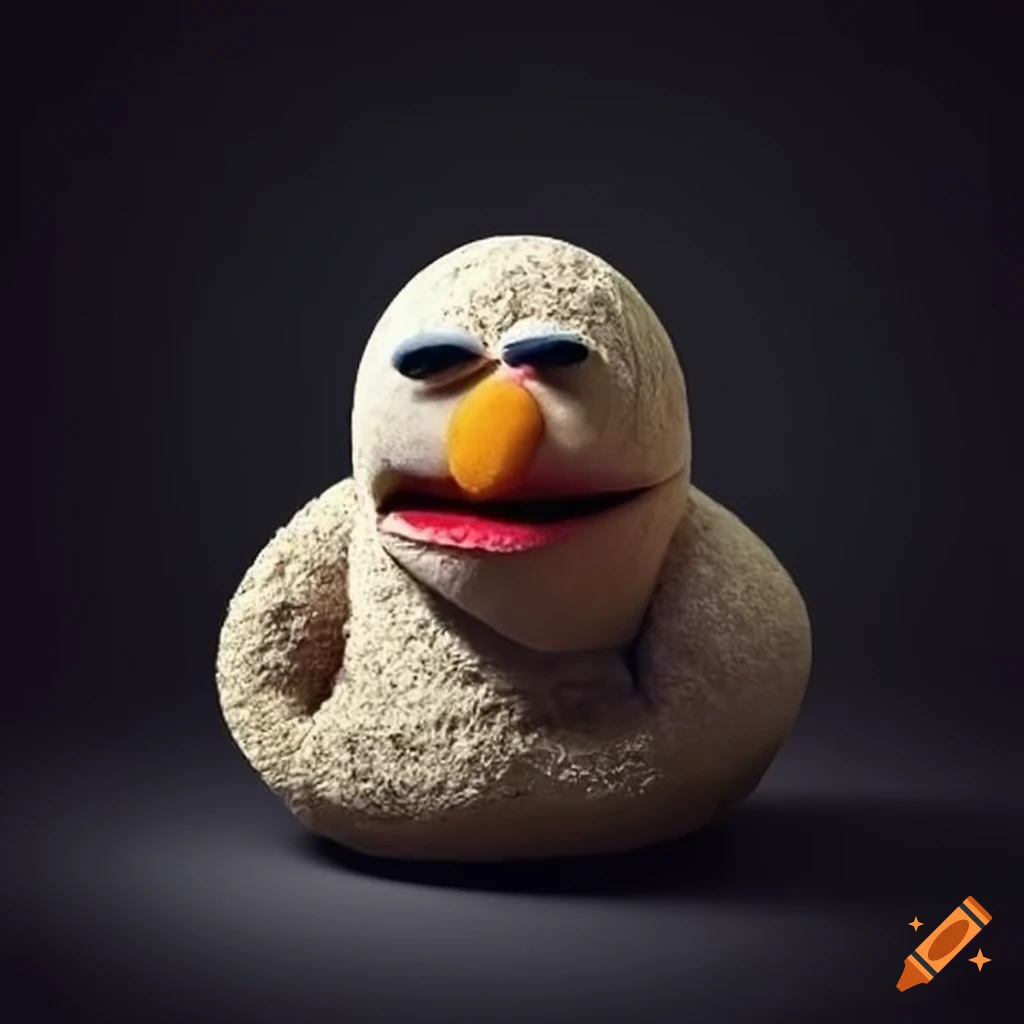 Puppet muppet style stone on Craiyon