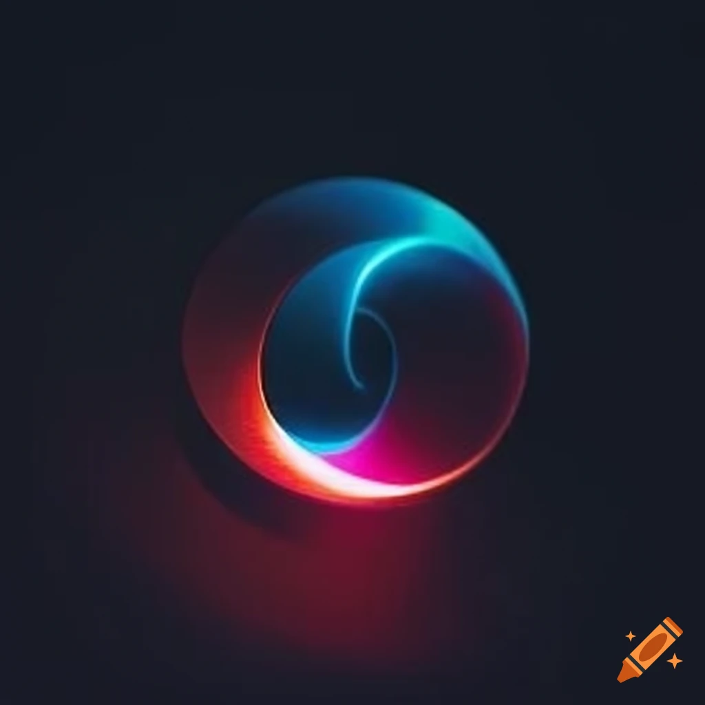 Simple wave logo with connected shades in a clean and slick design on ...