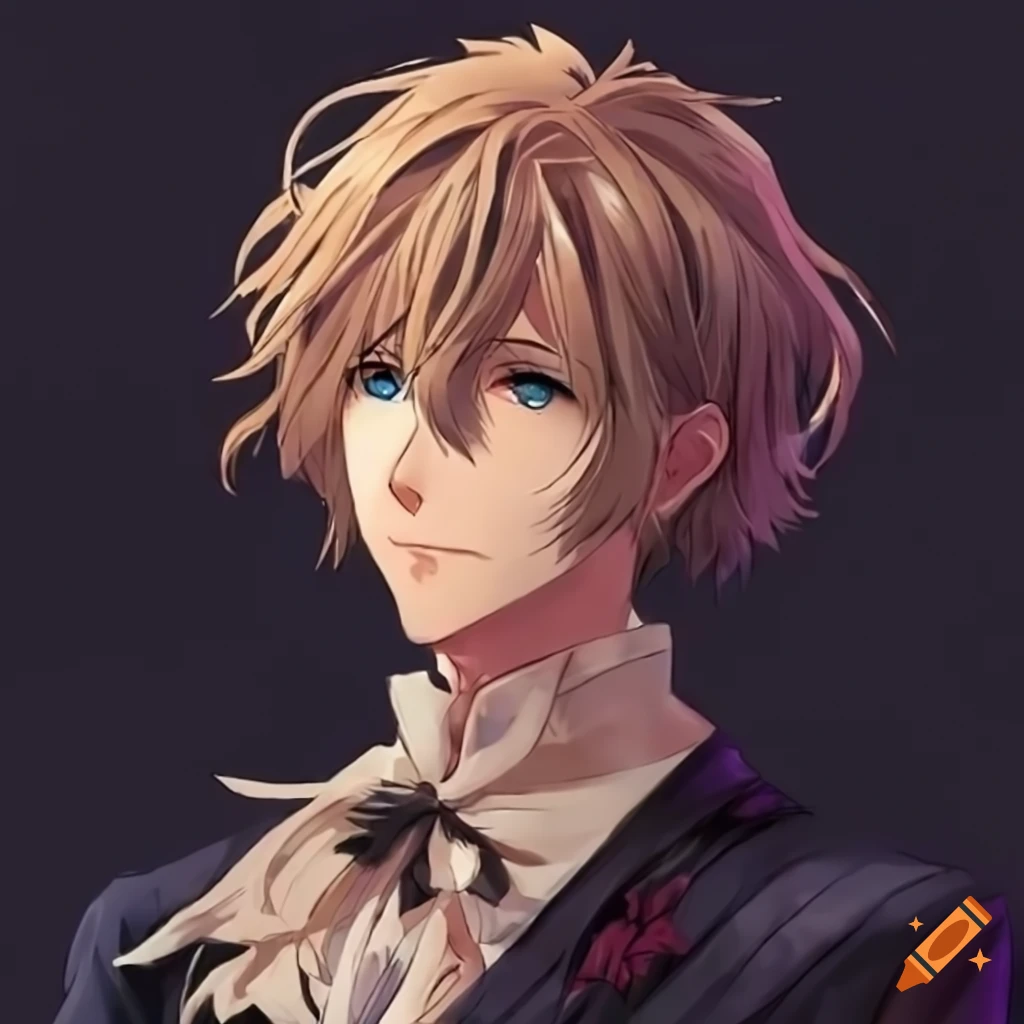 Male character inspired by violet evergarden on Craiyon