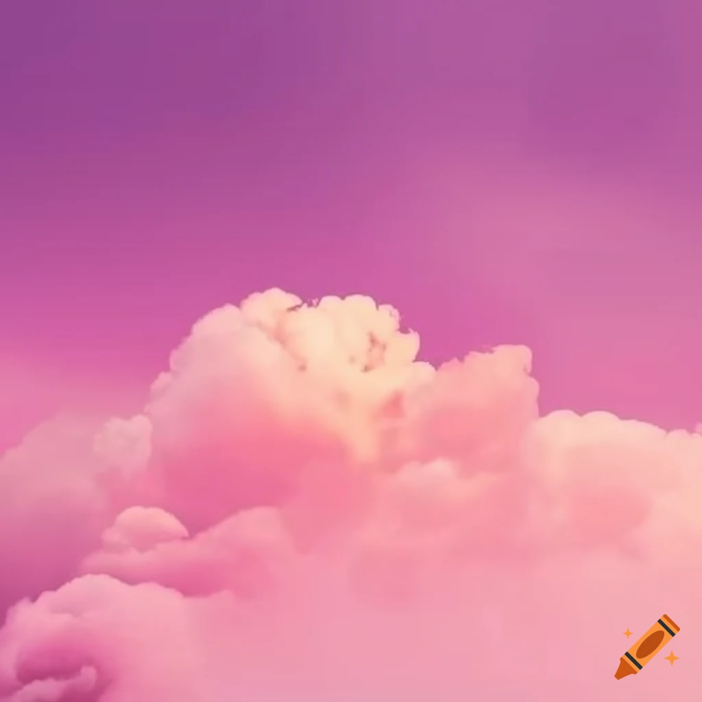 Light pink clouds in the sky on Craiyon