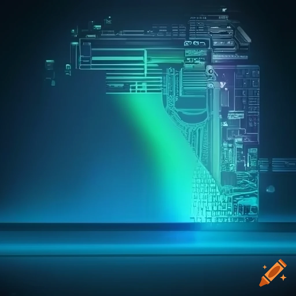 Computer poster background on Craiyon