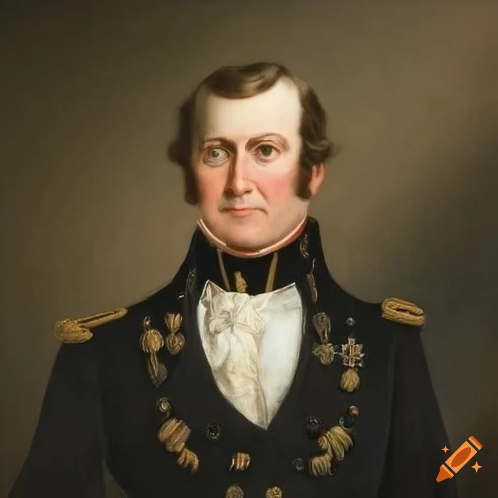 Portrait of a general from the 1840s on Craiyon