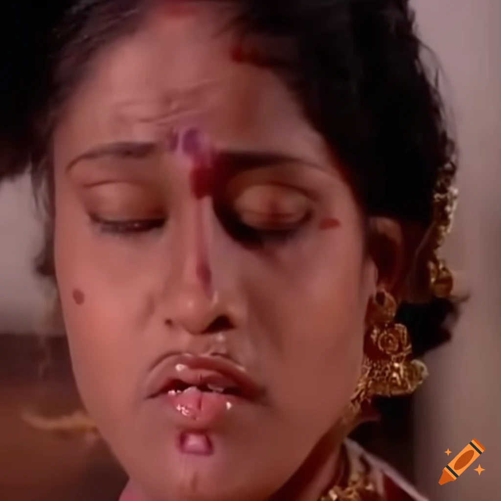 South indian woman fighter with bruised face and dazed expression on ...