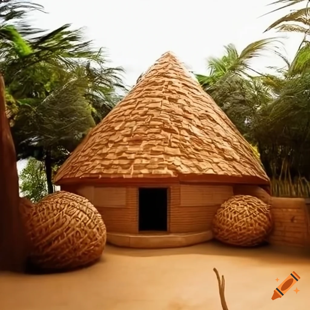 African house architecture on Craiyon